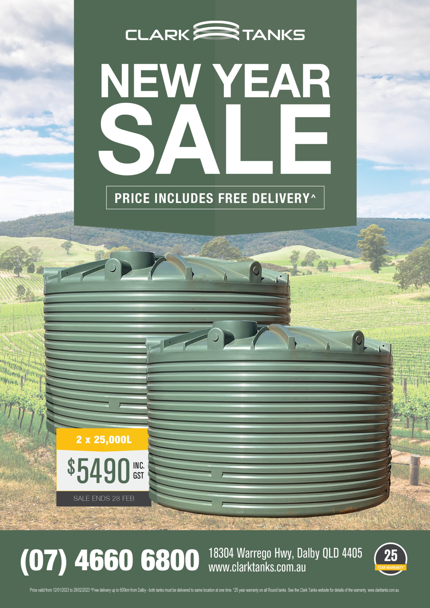 Dalby Specials | Clark Tanks Poly Water Tanks