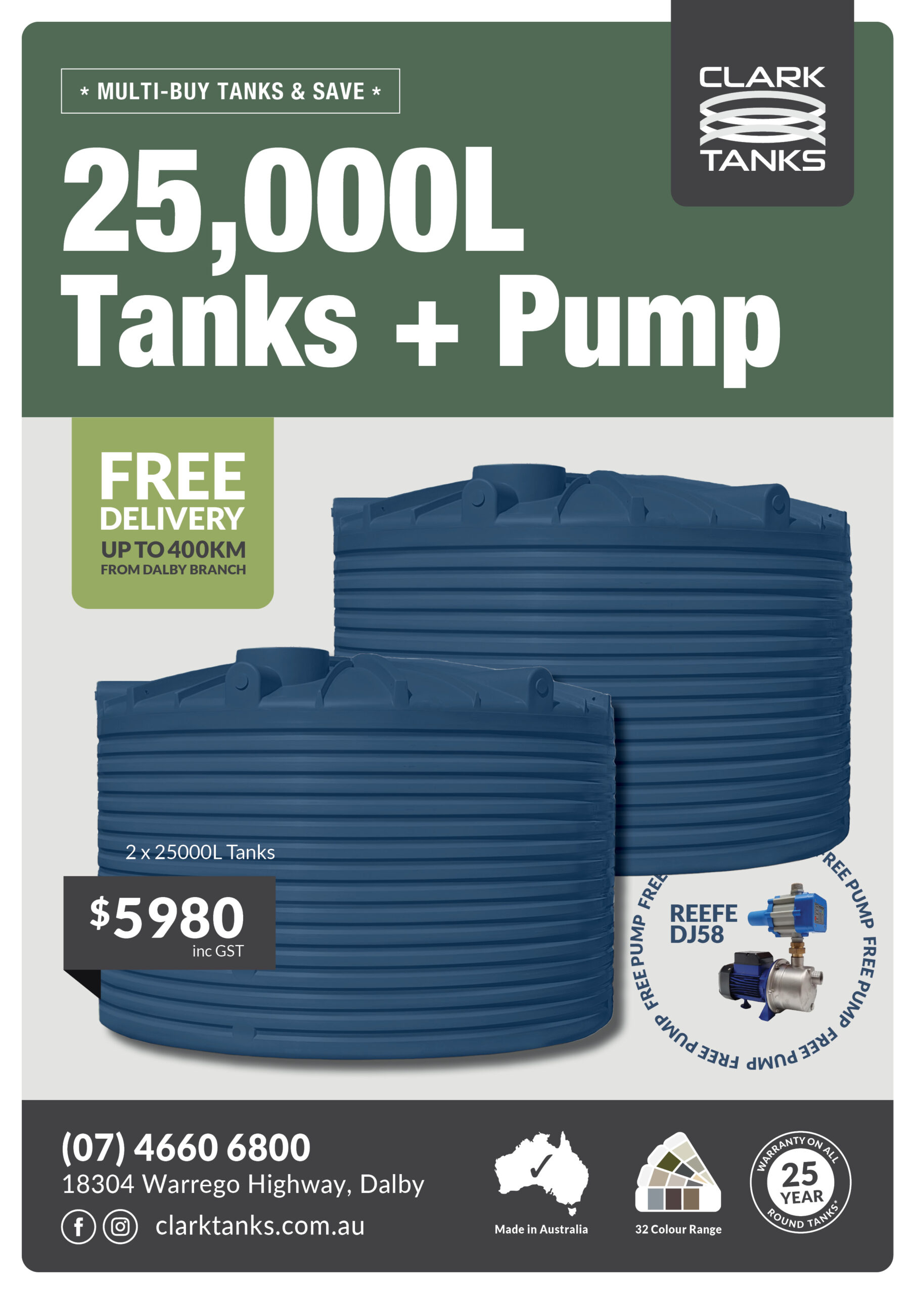 Dalby Specials | Clark Tanks Poly Water Tanks