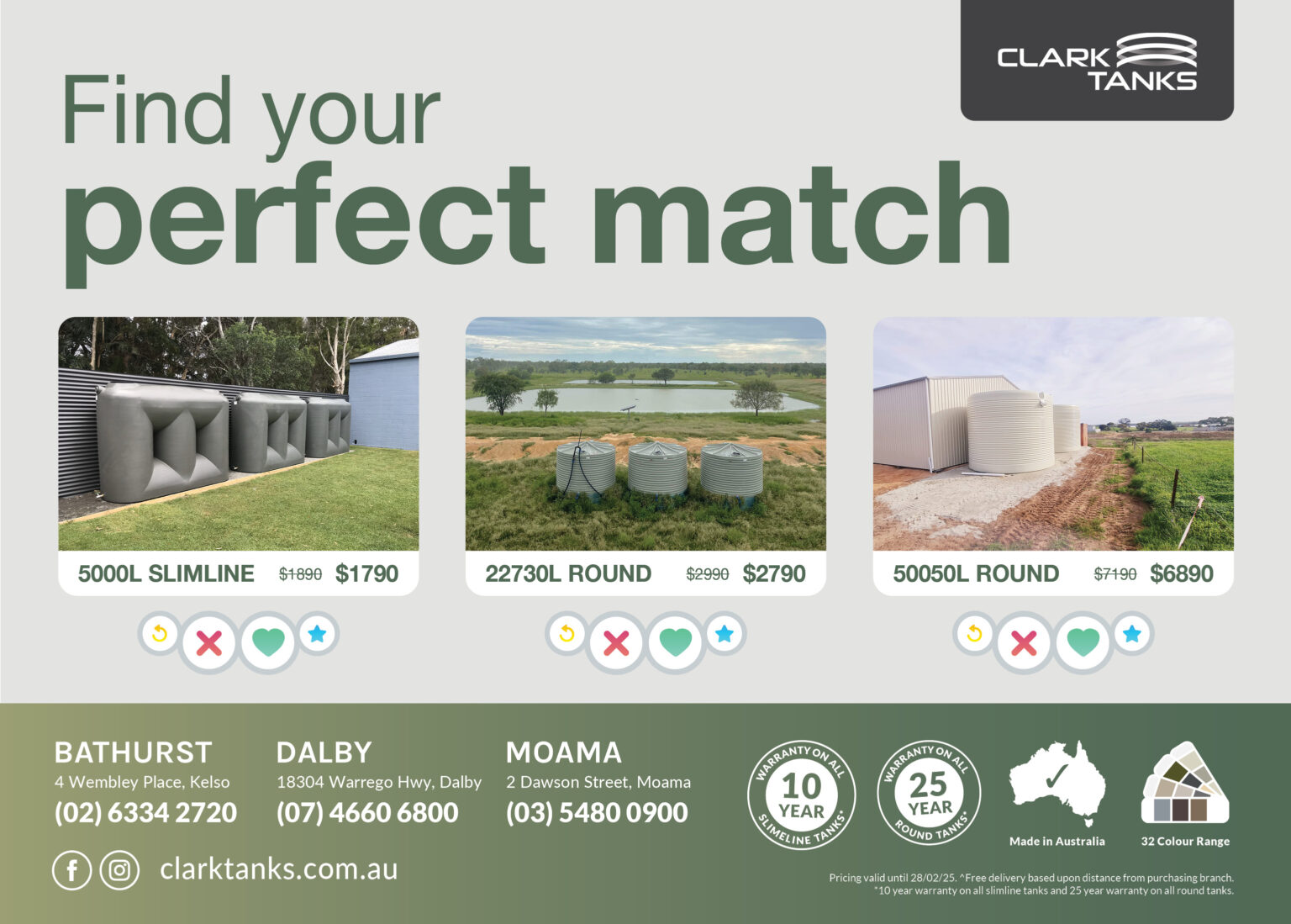 Moama Specials | Clark Tanks Poly Water Tanks