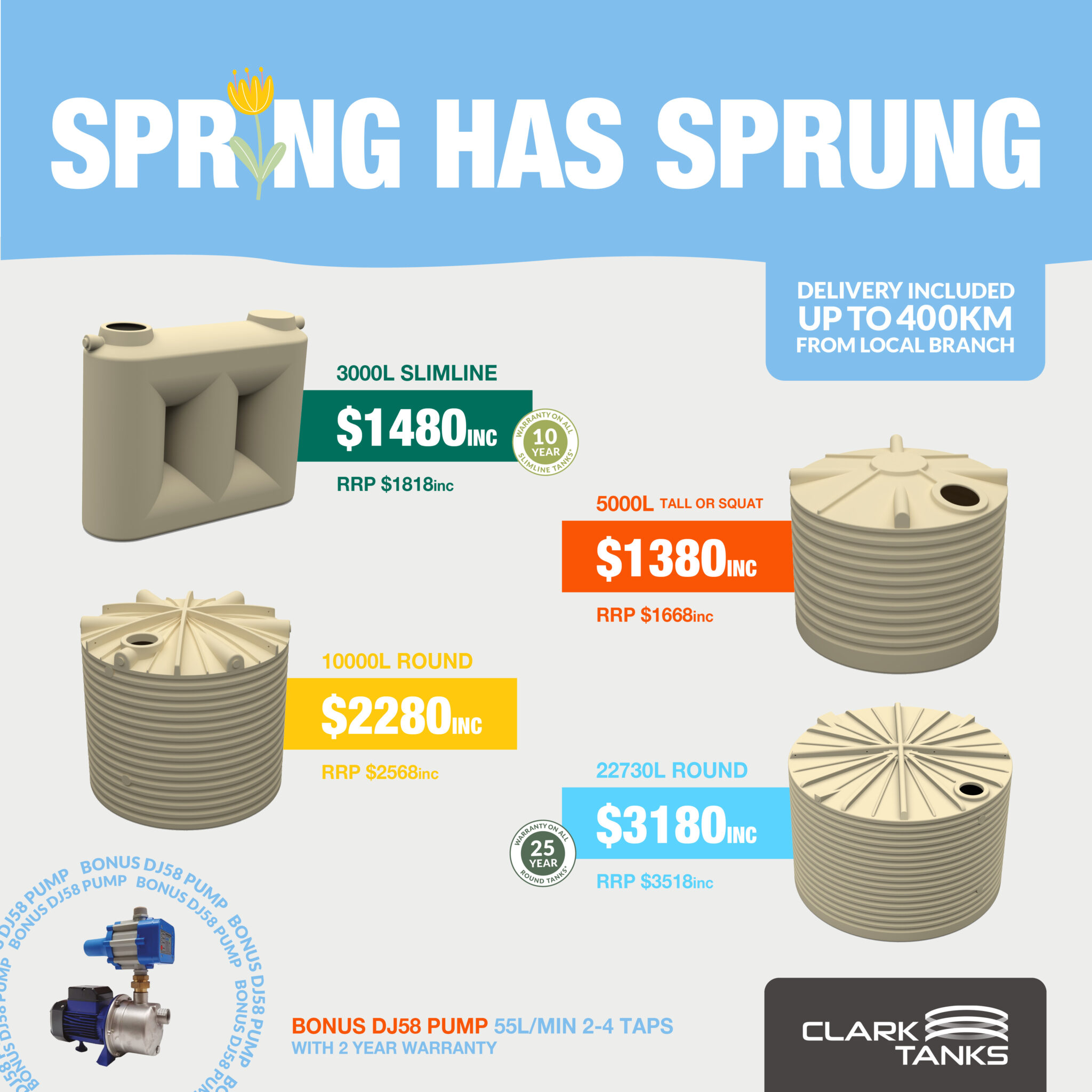 Dalby Specials | Clark Tanks Poly Water Tanks